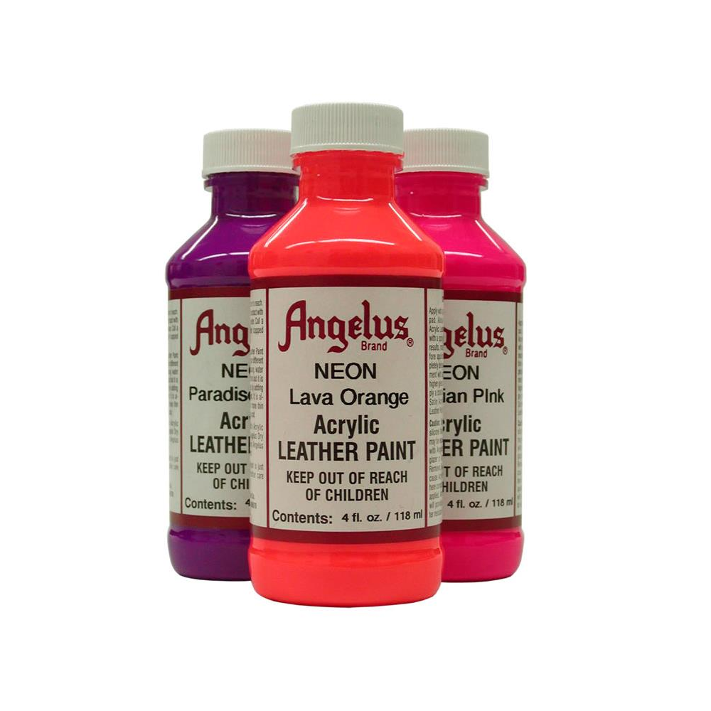 Angelus acrylic Paints Neon 4OZ #ANAPN – Guys And Dolls Shoe Care